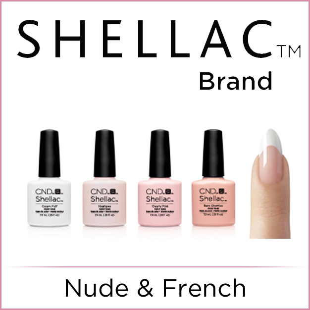 CND Shellac - Couleurs Nude & French